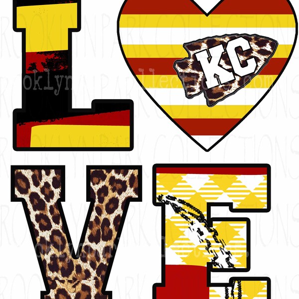 Chiefs Sublimation Design READY to PRESS Print Transfer, Red/black ...