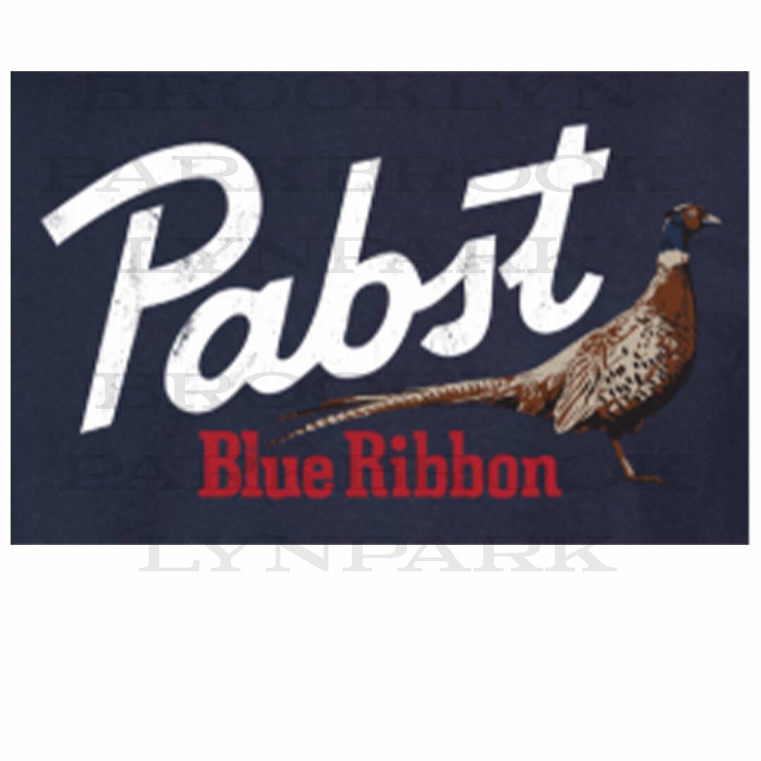 Pabst Blue Ribbon, Beer, Pheasant, FABRIC APPLIQUE, Sew On, Quilt ...