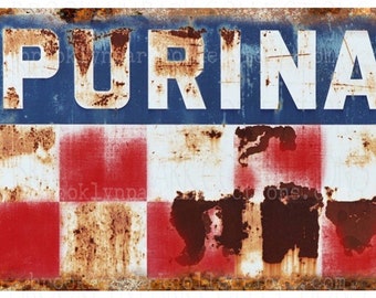 Purina Feed Sign - Etsy