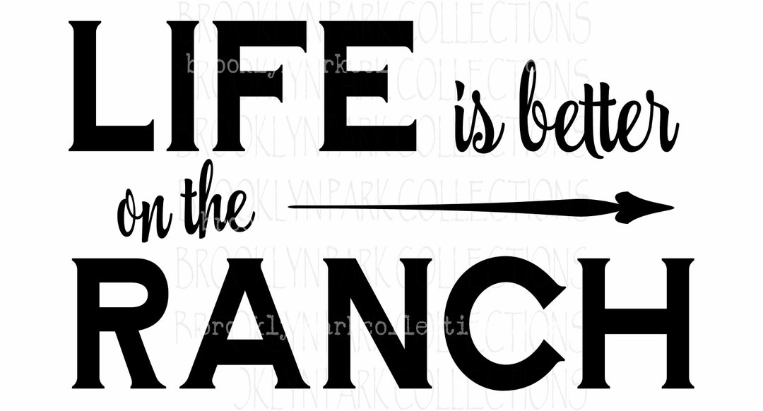 Life is Better on the Ranch, SUBLIMATION TRANSFER, Ready to Press - Etsy