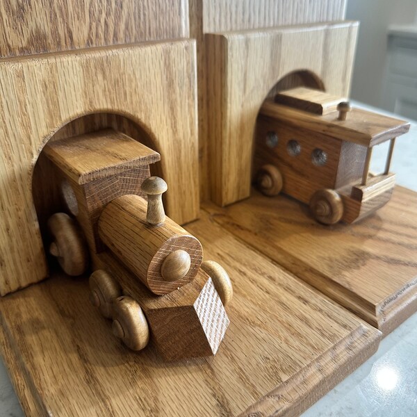 Train Bookends - Etsy