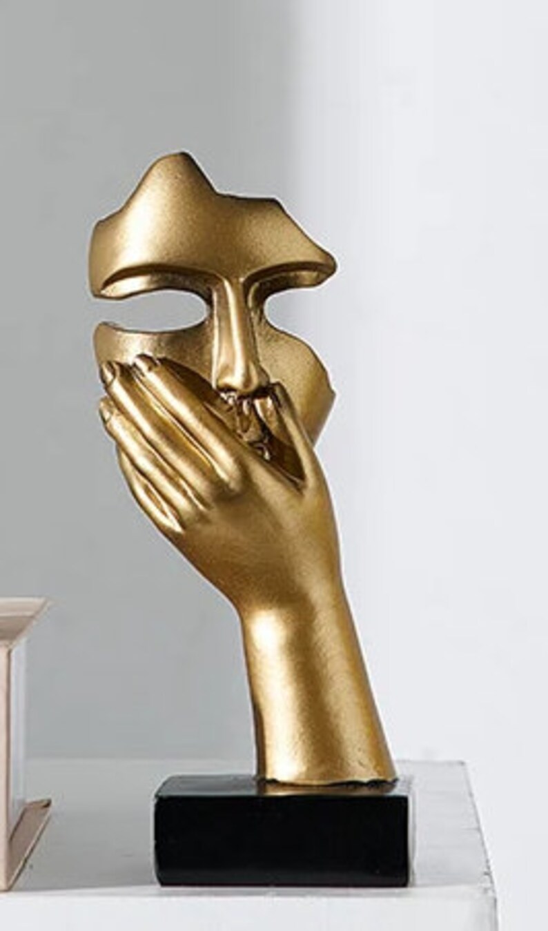 Nordic Statue Abstract Resin Desktop Ornaments Sculpture Miniature ...