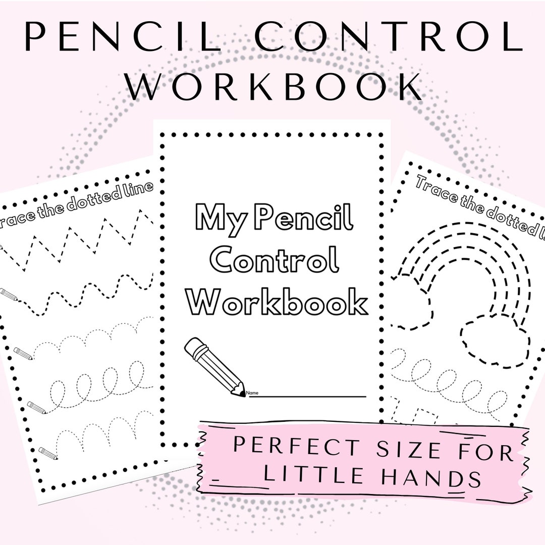 Pencil Control Workbook, Tracing, Fine Motor Skills, Instant Download ...