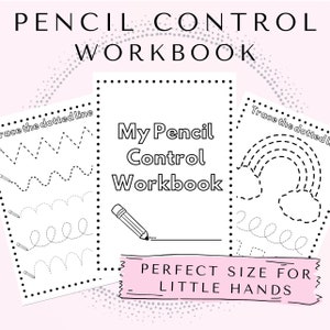 Pencil Control Workbook, Tracing, Fine Motor Skills, Instant Download ...