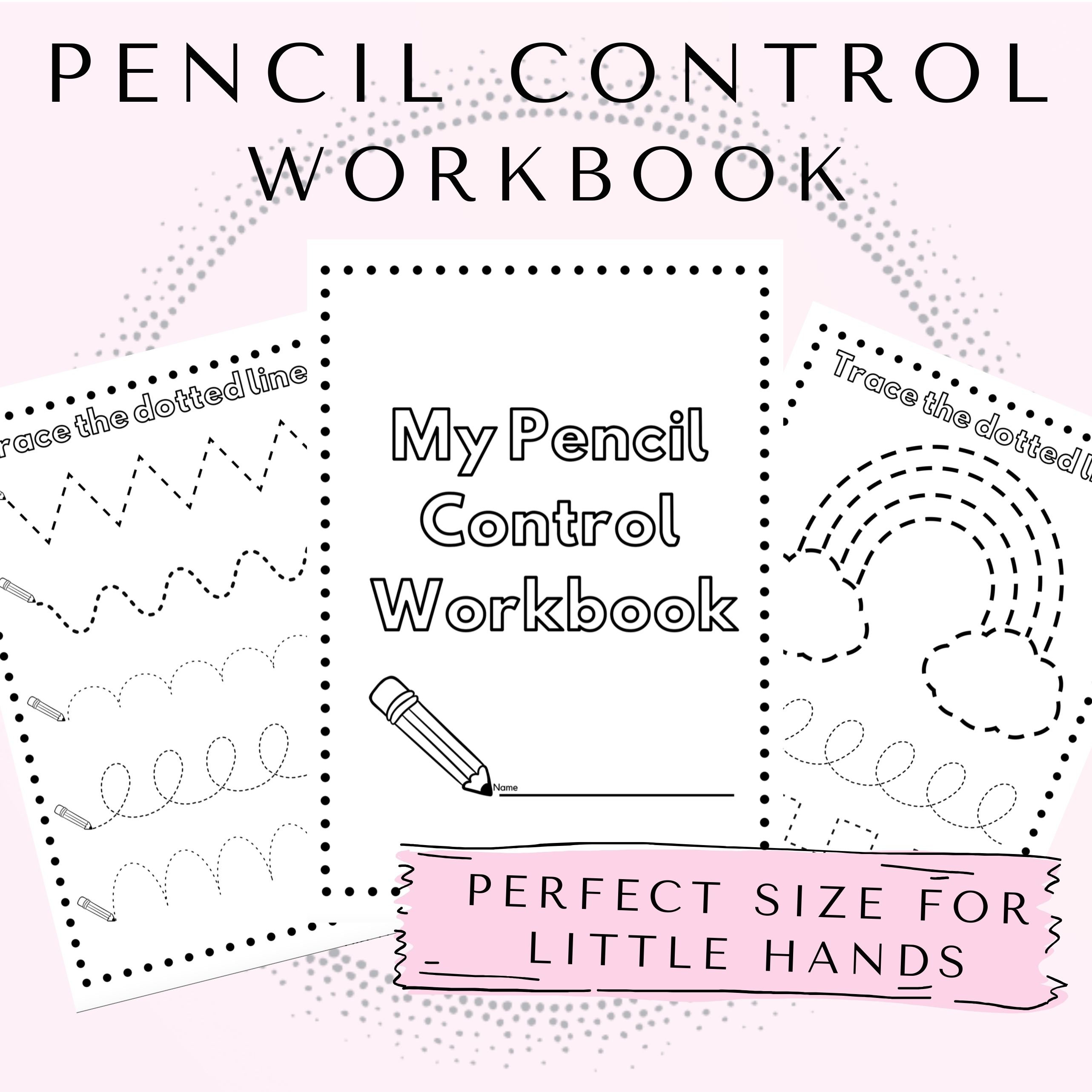 Pencil Control Workbook, Tracing, Fine Motor Skills, Instant Download ...