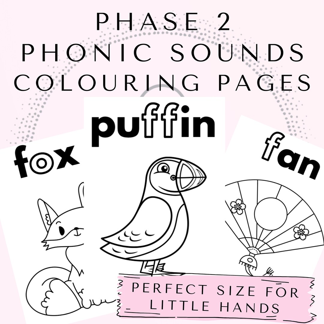 Phonics Colouring Sheets, Instant Download, Teaching Aid, Educational ...