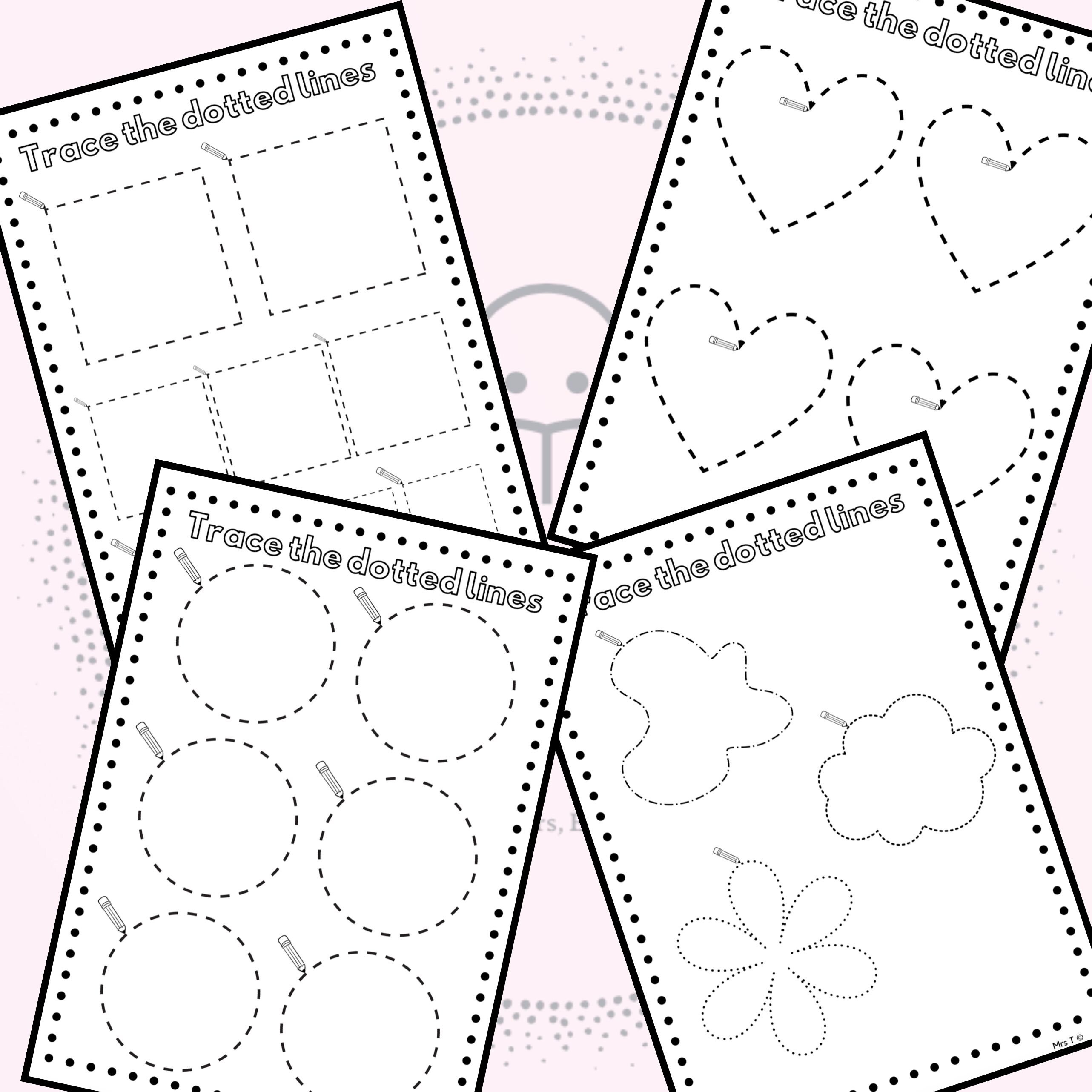 Pencil Control Workbook, Tracing, Fine Motor Skills, Instant Download ...