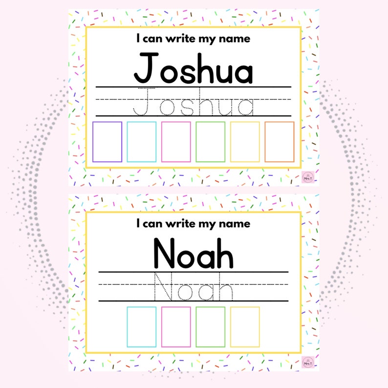 Printable Name Worksheet, Personalised Name Tracing and Writing ...
