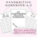 A-Z Handwriting Tracing Worksheets,traceable Letters, Children's ...