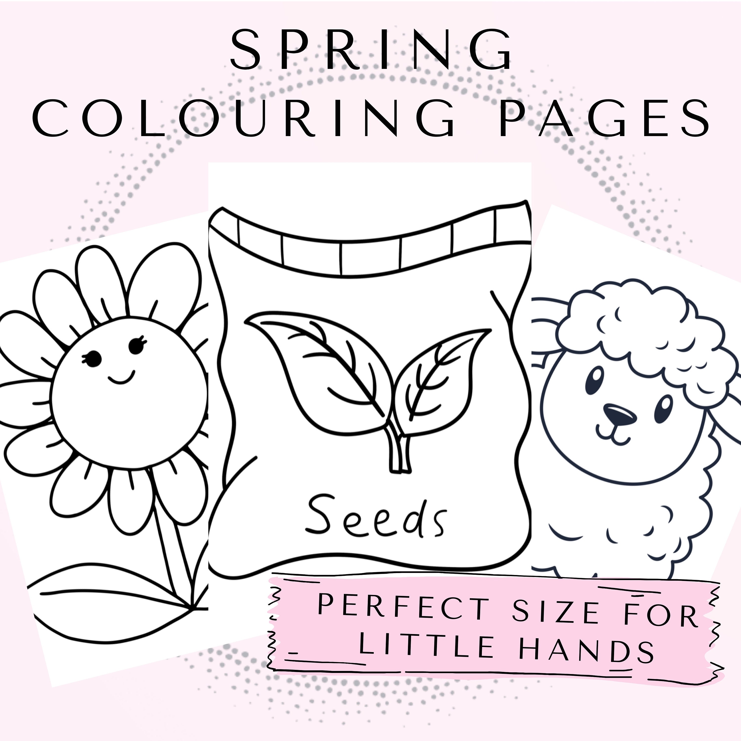 Spring Themed Colouring Sheets, Instant Download, Teaching Aid ...