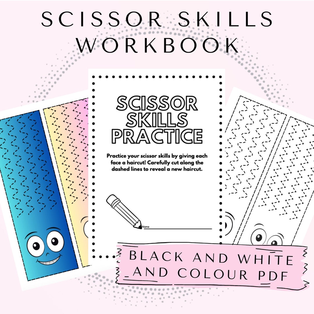 Scissor Skills Workbook, Cutting, Fine Motor Skills, Instant Download ...