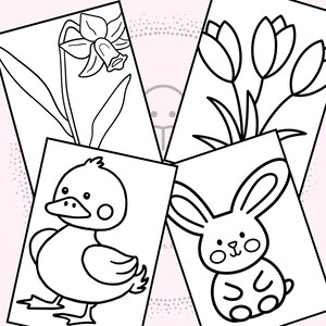 Spring Themed Colouring Sheets, Instant Download, Teaching Aid ...