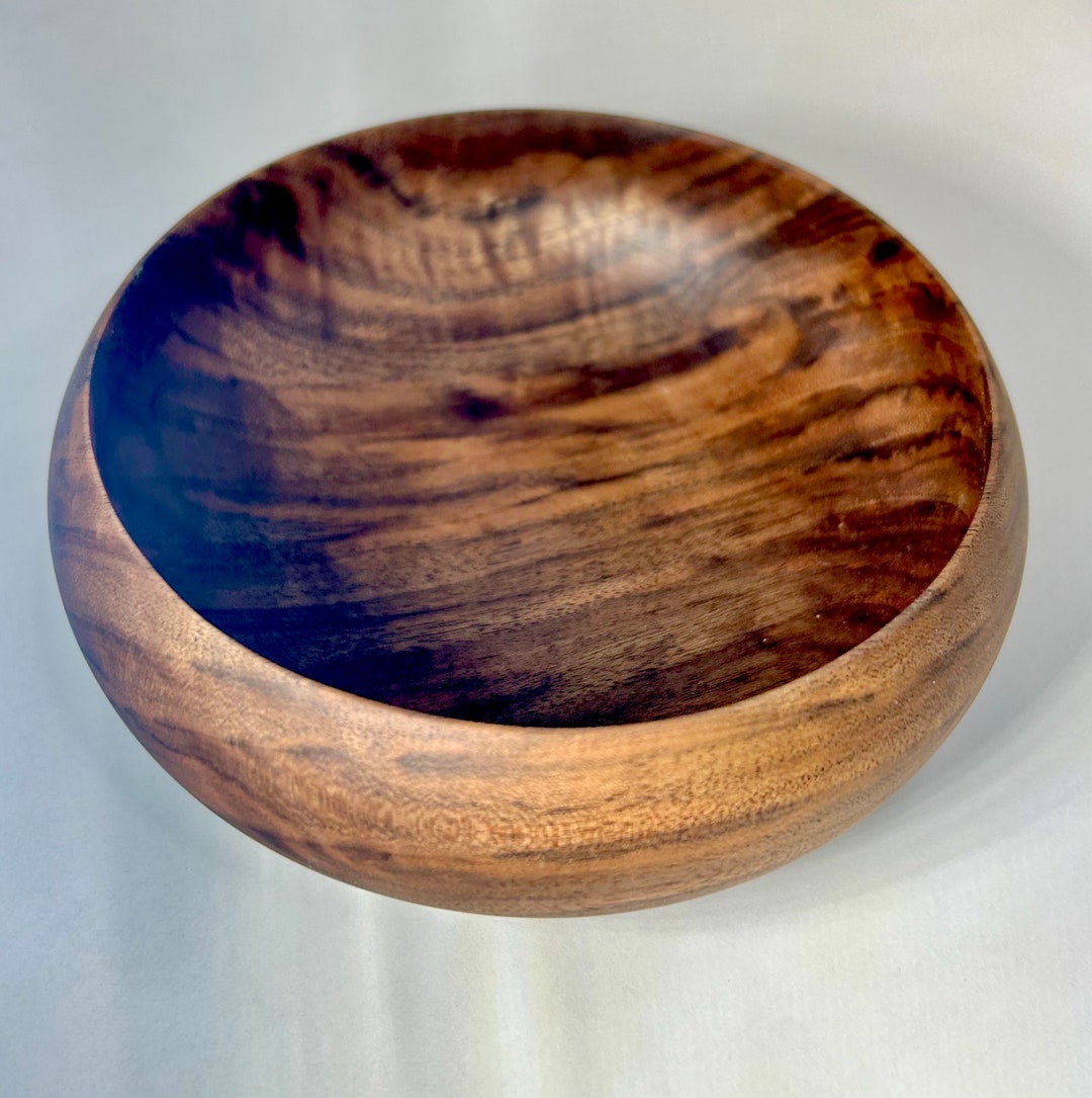 Calabash Bowl in Claro Walnut California Claro Walnut Bowl Wooden Bowl ...