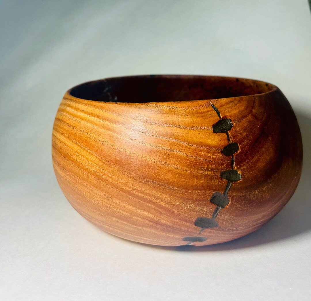 Mended Calabash Bowl in Chinaberry Artistic Bowl Art Bowl Gift Idea ...