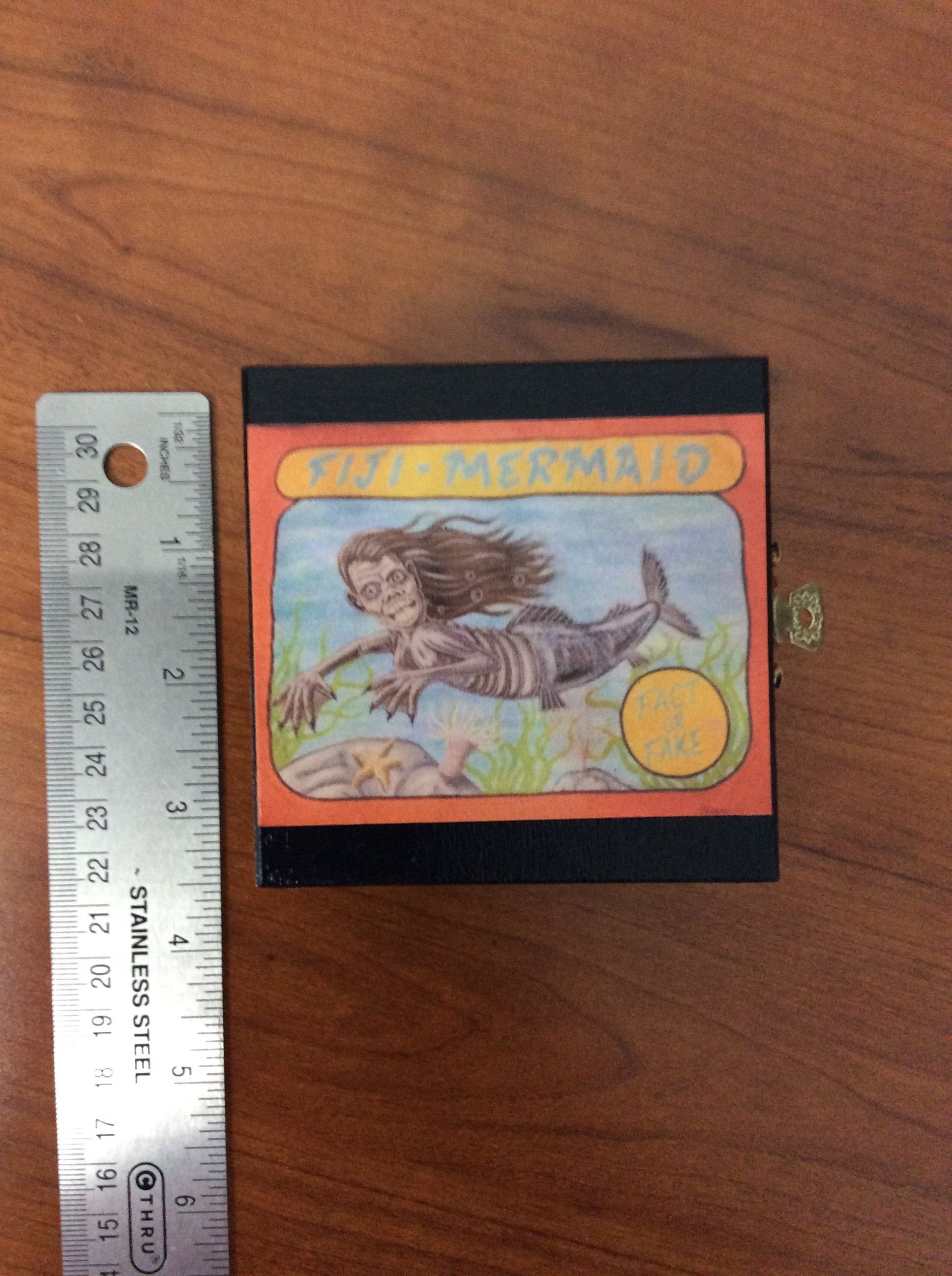 Fiji Mermaid in a Decorated Box - Etsy