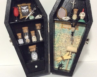 Miniature Vampire Killing Kit in Coffin Box - Etsy