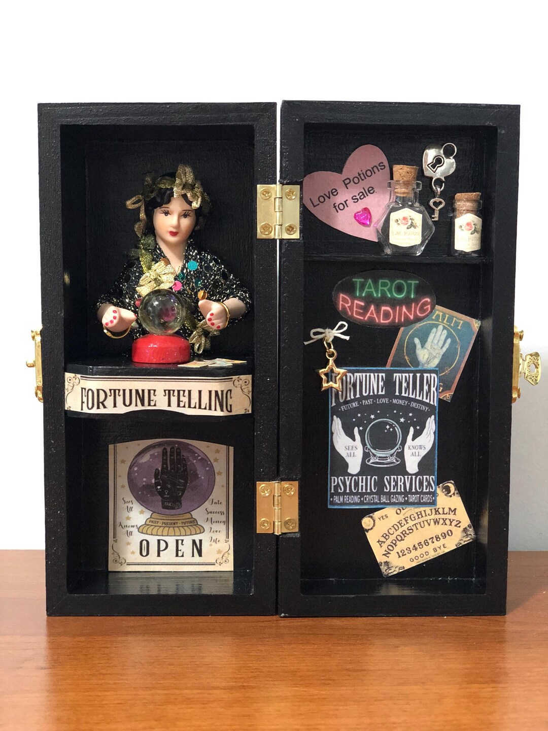 Fortune Teller Diorama in Decorated Box - Etsy