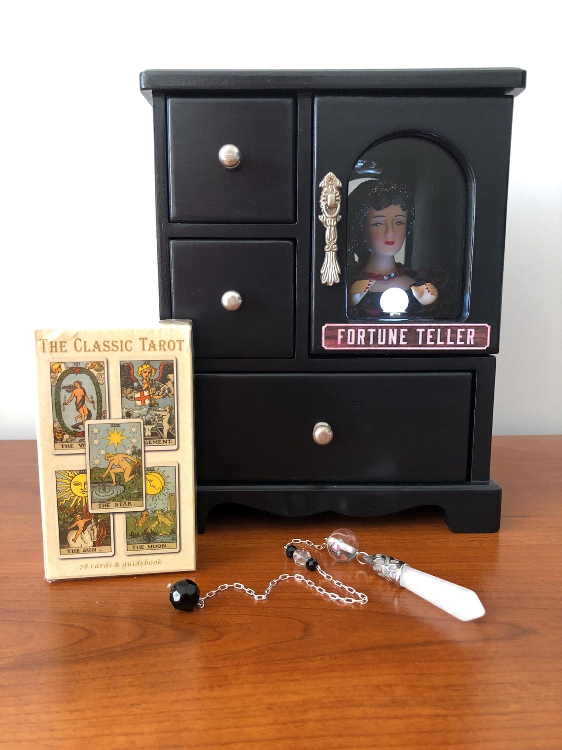 Tarot Reader / Fortune Teller Diorama Accessory Box / Jewelry Box With ...