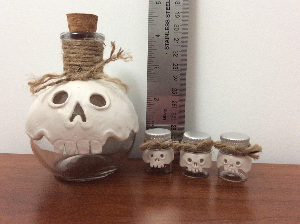 Potion Bottles, Skull Bottles, Ghost Bottles, Spell Bottles Skulls ...