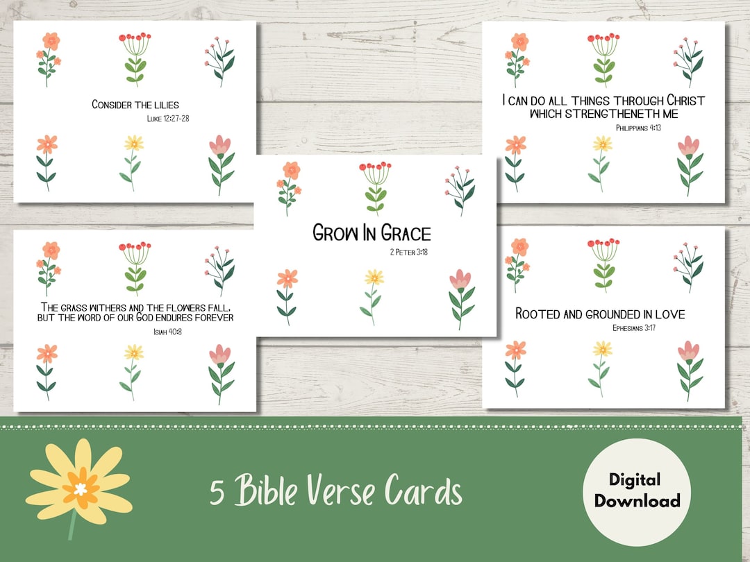 Scripture Cards, Bible Verse Cards Printable, Lunchbox Notes ...