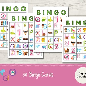 Alphabet Bingo, Preschool Bingo, Classroom Games, Learning Activities ...