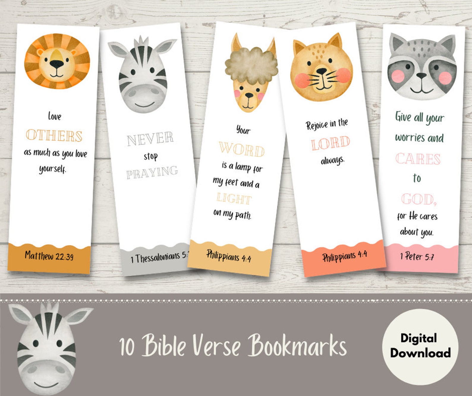 Kids Bible Verse Bookmark, Scripture Bookmark, Kids Bible Verses ...