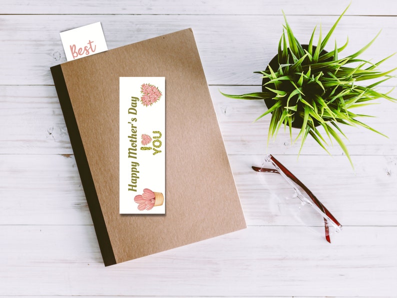 Mothers Day Bookmark, Bookmark for Mom, Digital Bookmark, Mother’s Day ...