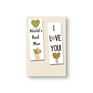 Mothers Day Bookmark, Bookmark for Mom, Digital Bookmark, Mother’s Day ...