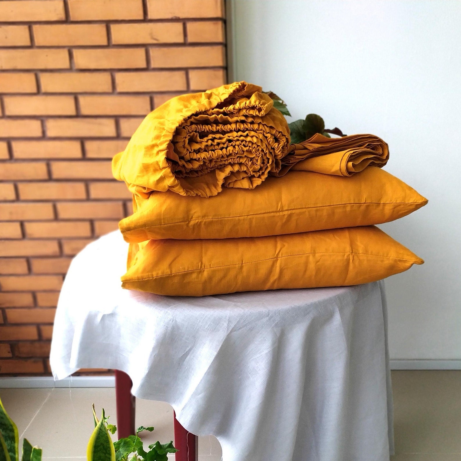 Custom Made Cherry Red Soft Cotton Fitted Sheet Set | Etsy