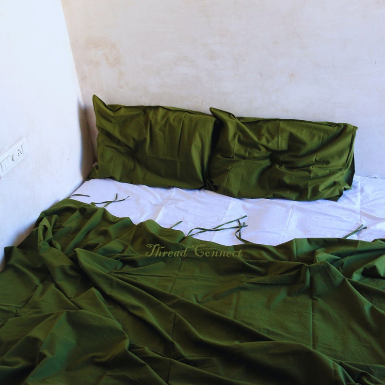 Cherry Red Pure Linen Duvet Cover Wine Red Linen Bedding Set - Etsy