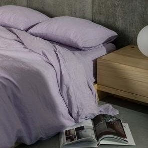 Cherry Red Pure Linen Duvet Cover Wine Red Linen Bedding Set - Etsy