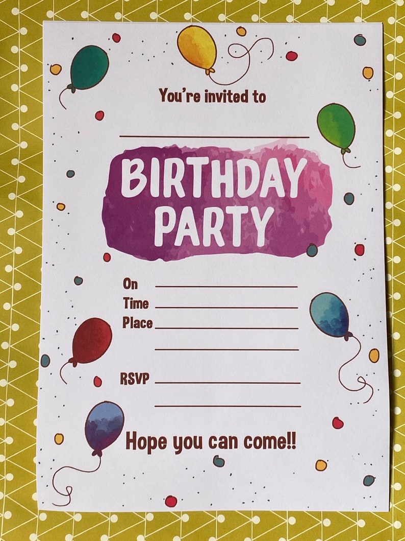 Downloadable/ Printable Invitations - Etsy