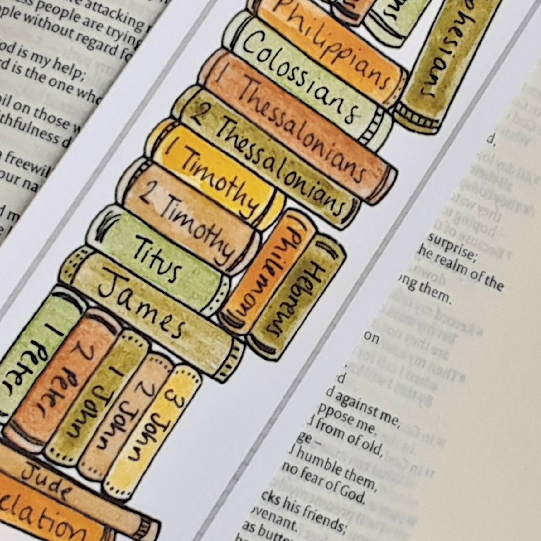 Printable Books Of The Bible Bookmark