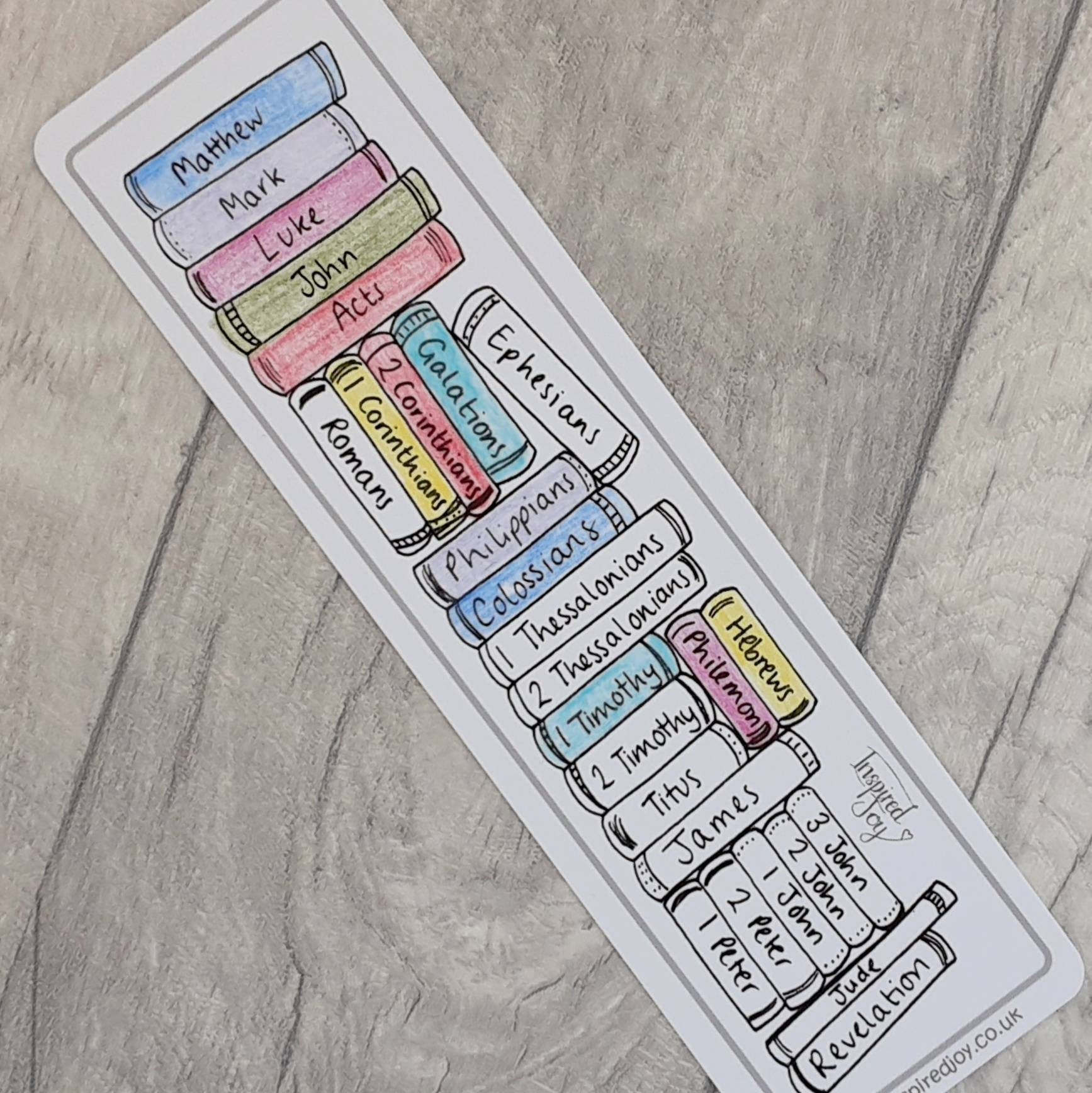 Books of the Bible Bookmark Colour Your Own Christian - Etsy UK