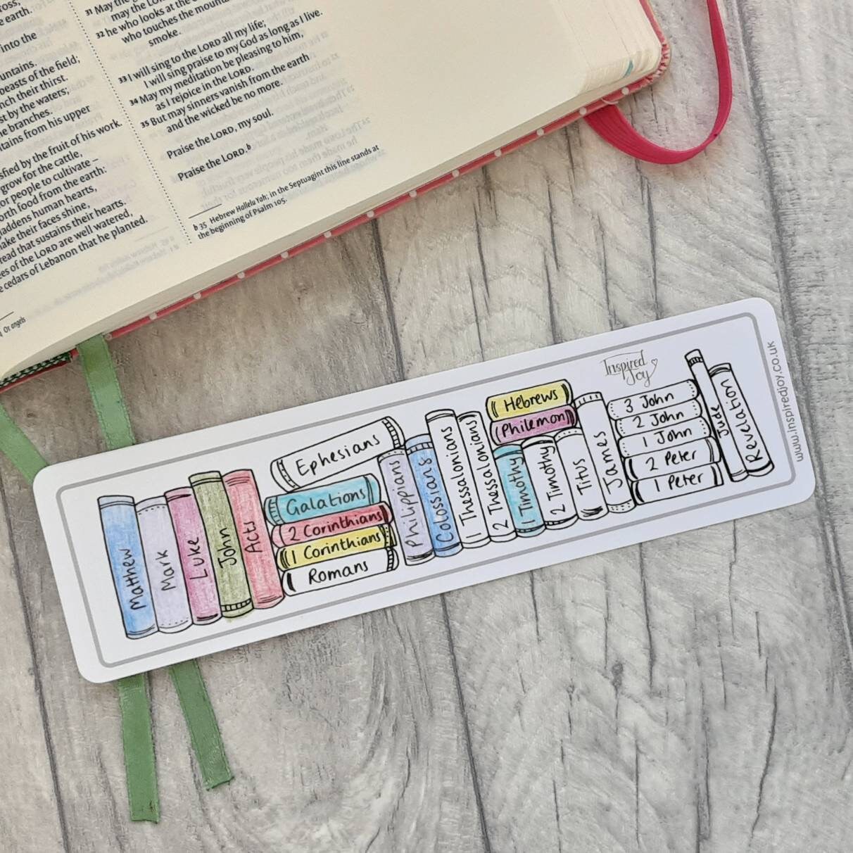 Books of the Bible Bookmark Colour Your Own Christian - Etsy UK
