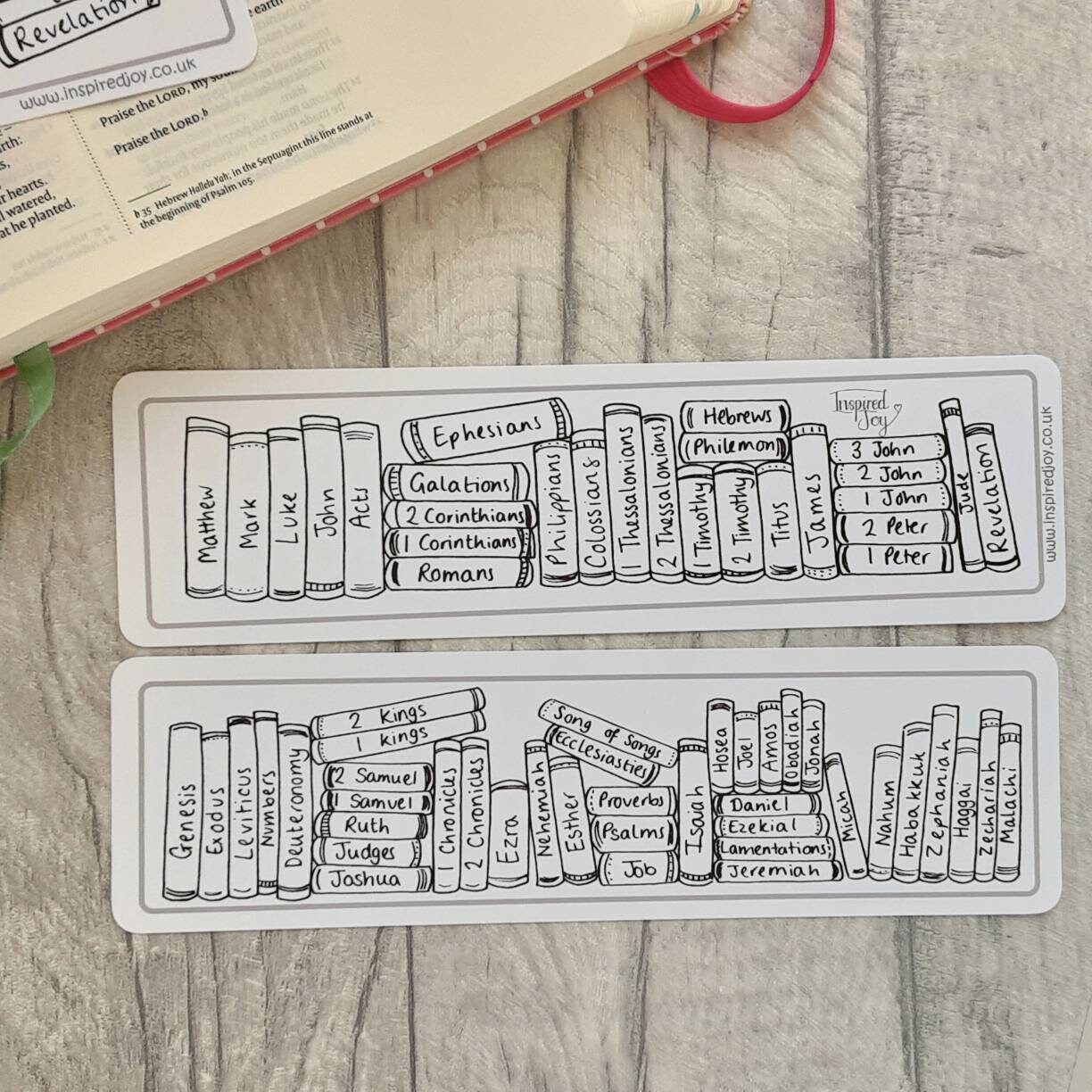Books of the Bible Bookmark Colour Your Own Christian - Etsy UK