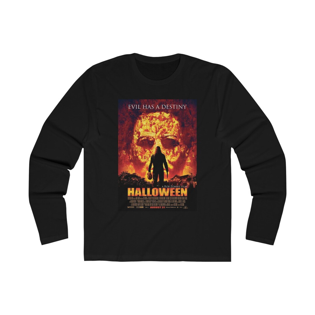 Halloween rob Zombie Evil Has A Destiny Long Sleeve Crew Tee - Etsy