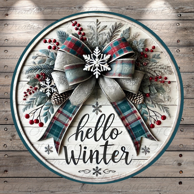 Hello Winter Sign - Etsy