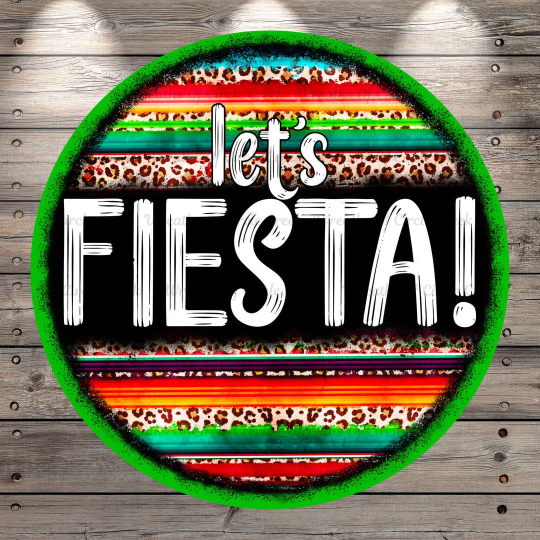 Let's Fiesta, Leopard Print, Multi Colors, Round, Light Weight, Metal ...