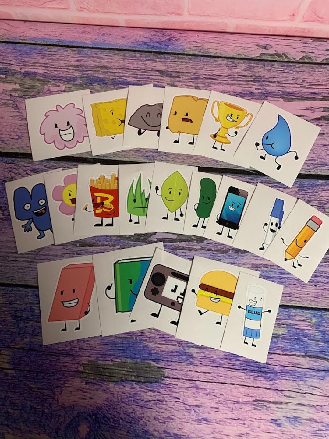 BFDI Stickers - Package of 20 Stickers! - Battle for Dream Island ...