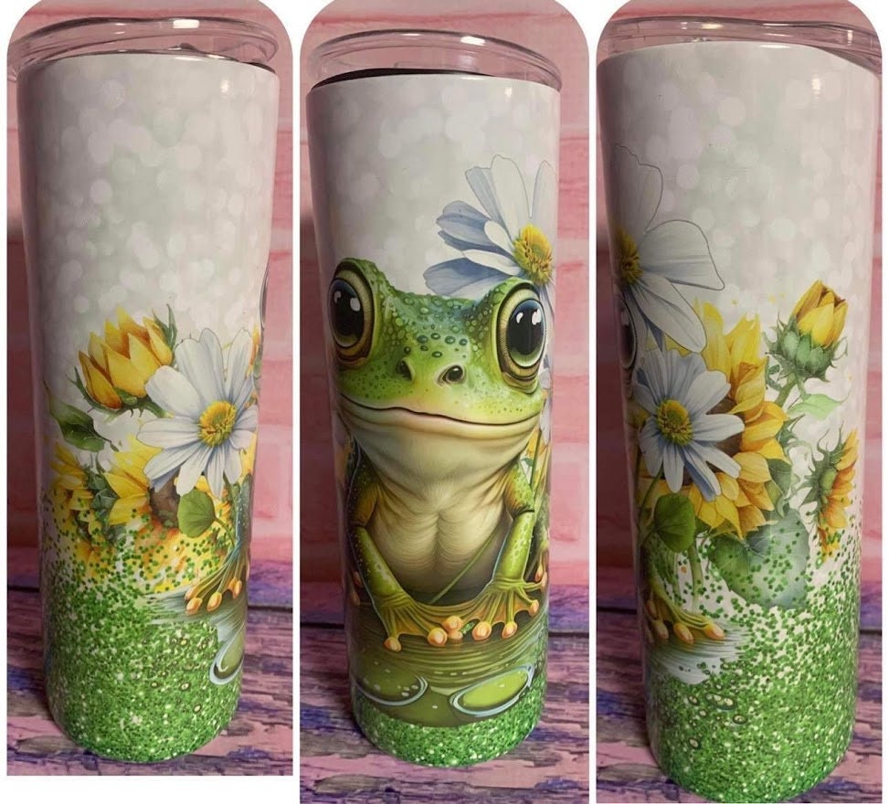 Adorable FROG 20 Oz Tumbler Double Walled Stainless Steel for Hot And ...
