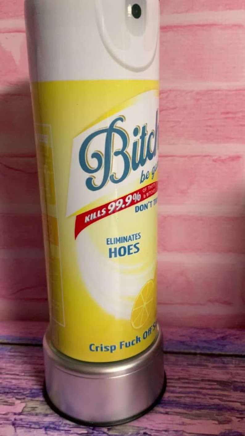 Bitch Be Gone Lysol Spray Tumbler - 7 Color Choices, Finished 20oz ...