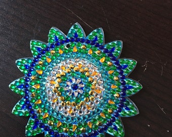 Diamond Art Key Chain - Etsy