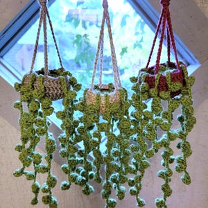 String of Pearls Hanging Stash Container Berry - Etsy