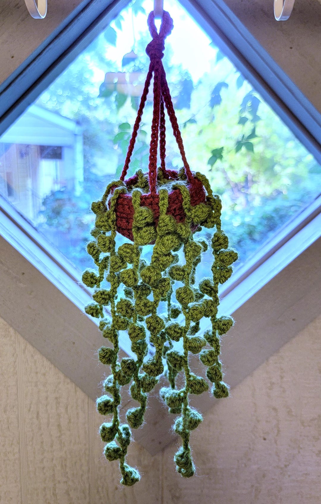 String of Pearls Hanging Stash Container - Berry - Etsy
