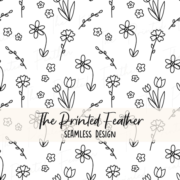 Floral Seamless Svg - Etsy