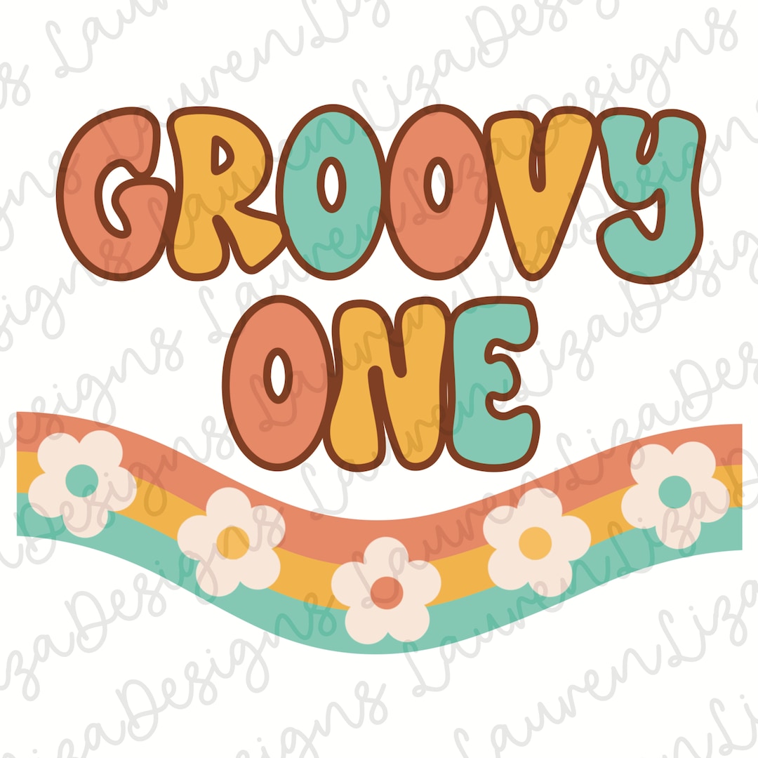 Retro Groovy One Sublimation PNG Design, Clip Art, T Shirt Sublimation ...