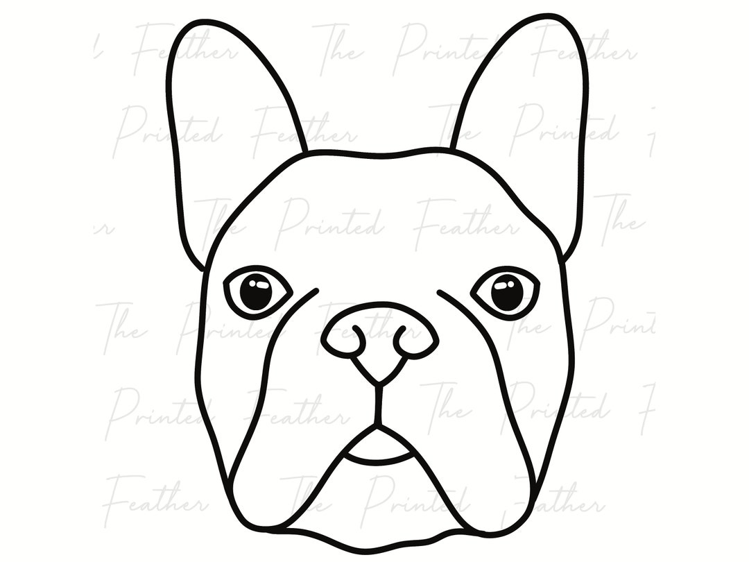 Frenchie Line Art SVG PNG. Dog Svg Cut File Svg Cricut Png - Etsy