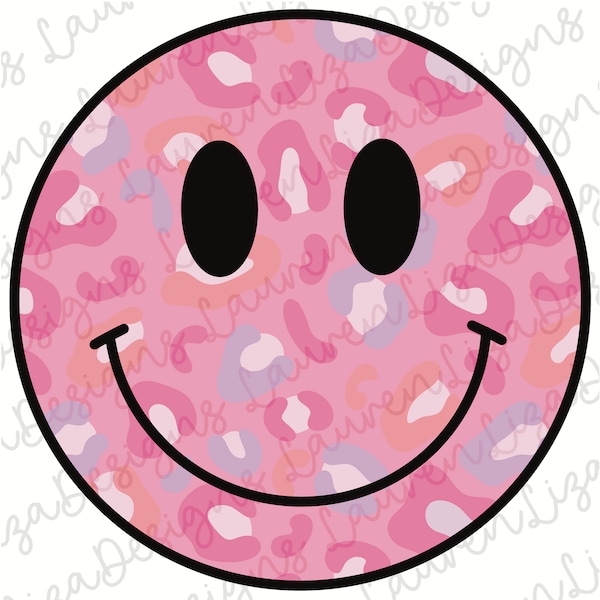 Hot Pink Smiley Face Png - Etsy