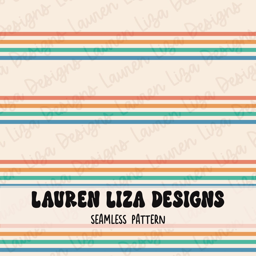 Retro Stripes, Coordinating File, Seamless Pattern for Fabric ...